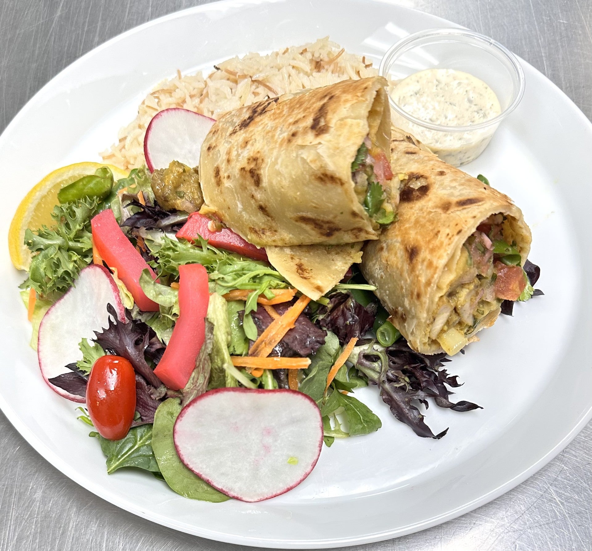 Chicken Roti Wrap [REGULAR] | JULLES POSH FOOD CO LLC